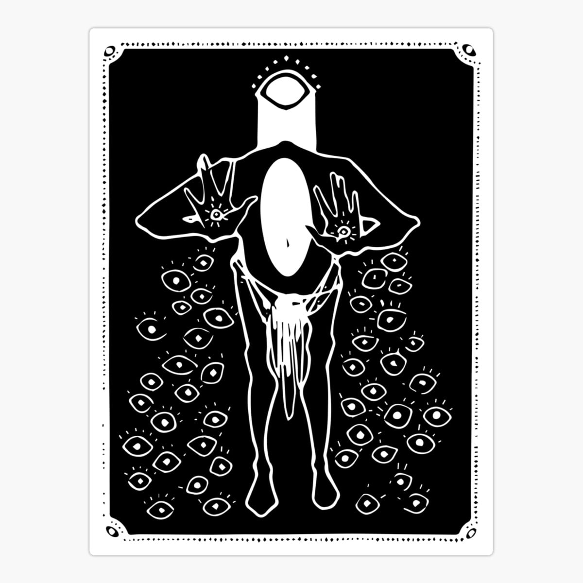 Onim Balto White Wolf Sticker, Phone Decal Water Bottle Stickers Car ...