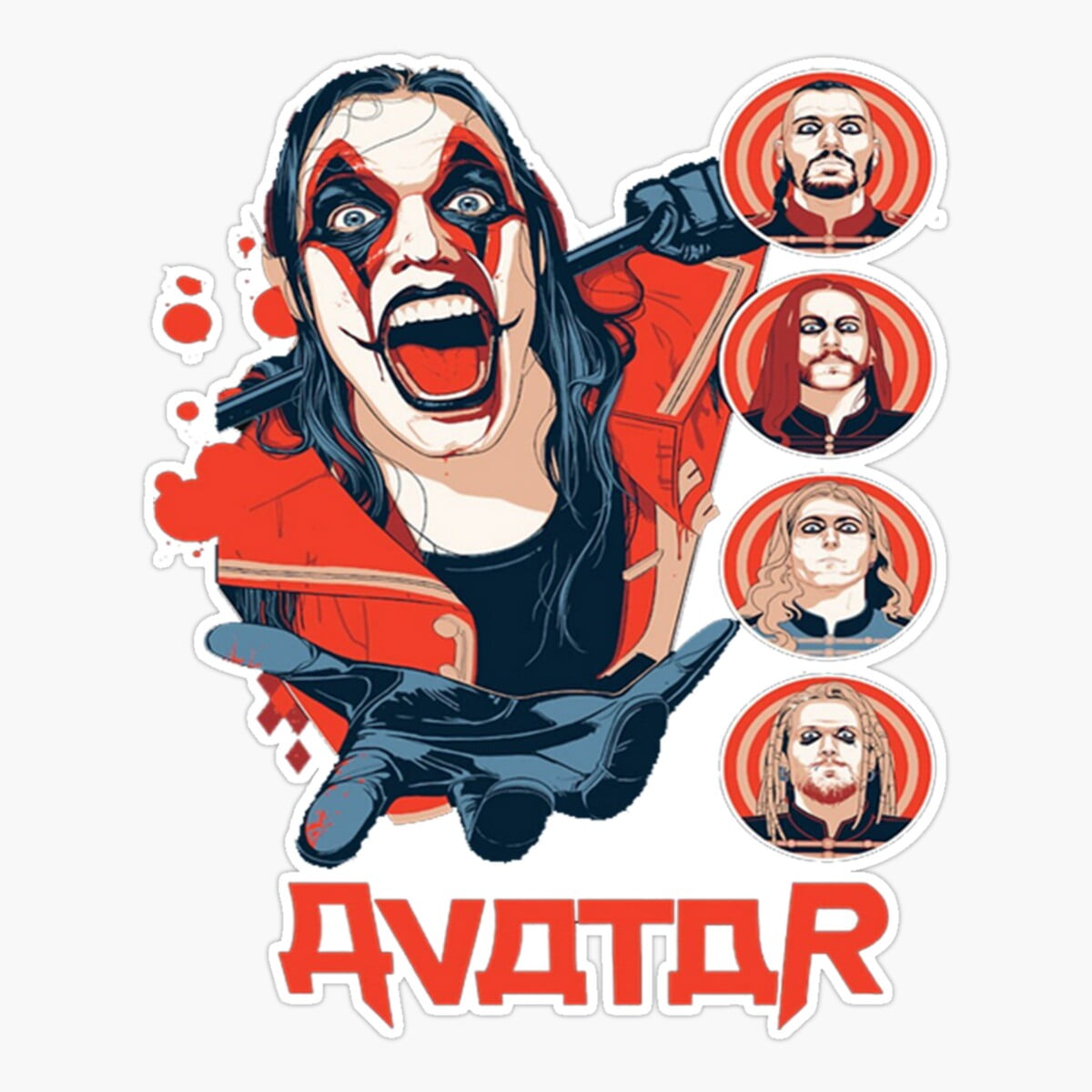 Onim Band Avatar Sticker, Phone Decal Water Bottle Stickers Car Decals ...