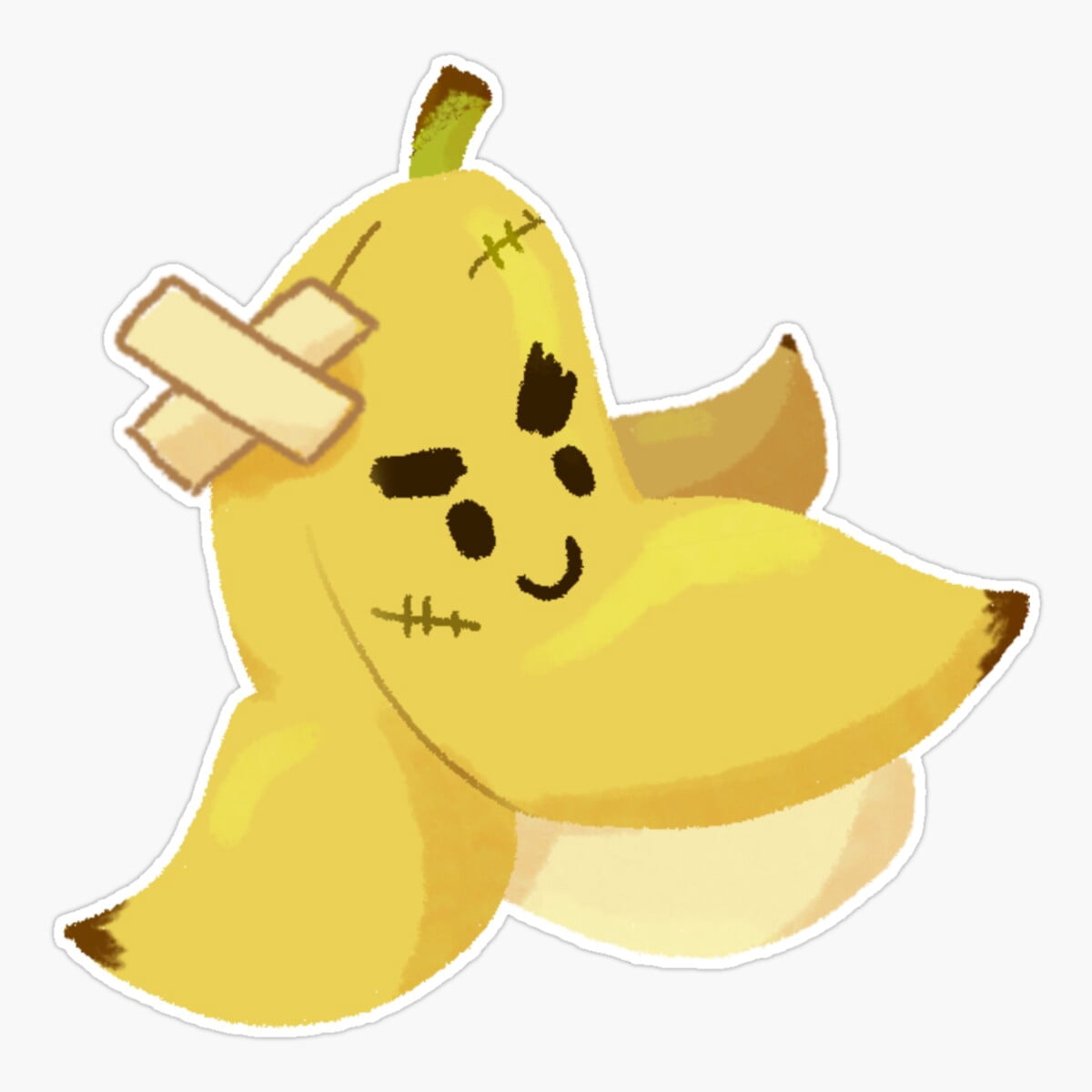 Onim Bandaged Punk Banana Sticker, Phone Decal Water Bottle Stickers ...