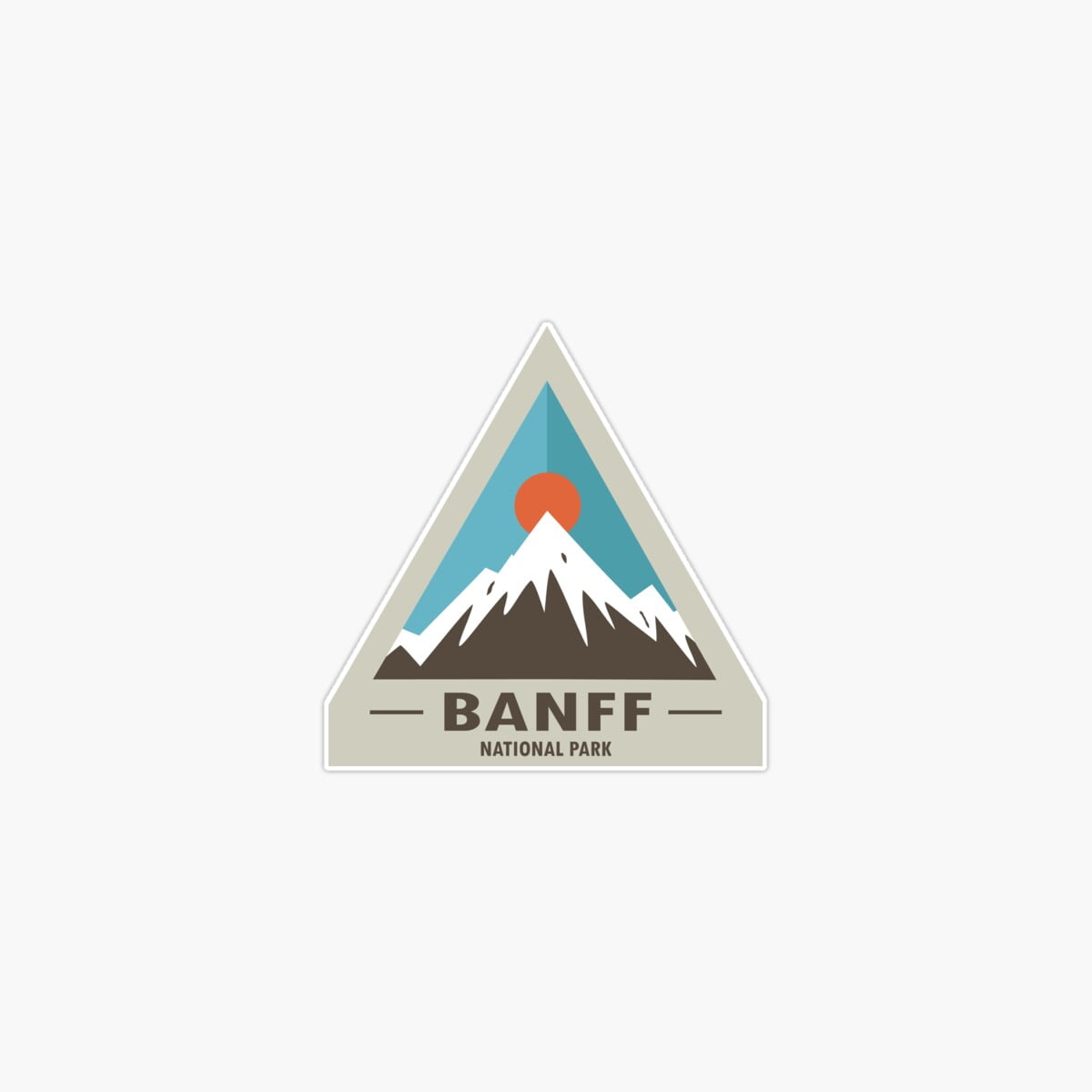 Onim Banff National Park Sticker, Phone Decal Water Bottle Stickers Car ...