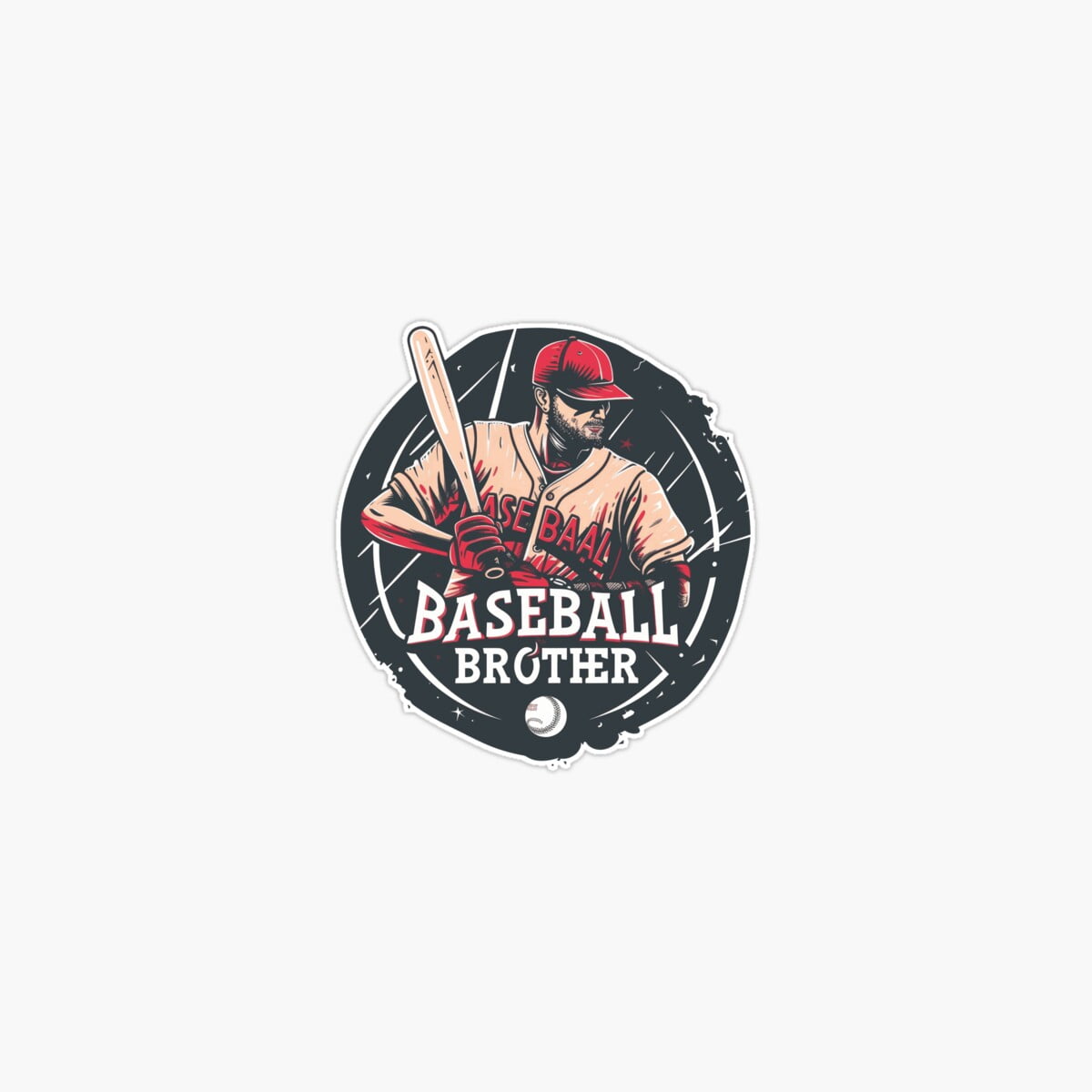 Onim Baseball Brother Sticker, Phone Decal Water Bottle Stickers Car ...