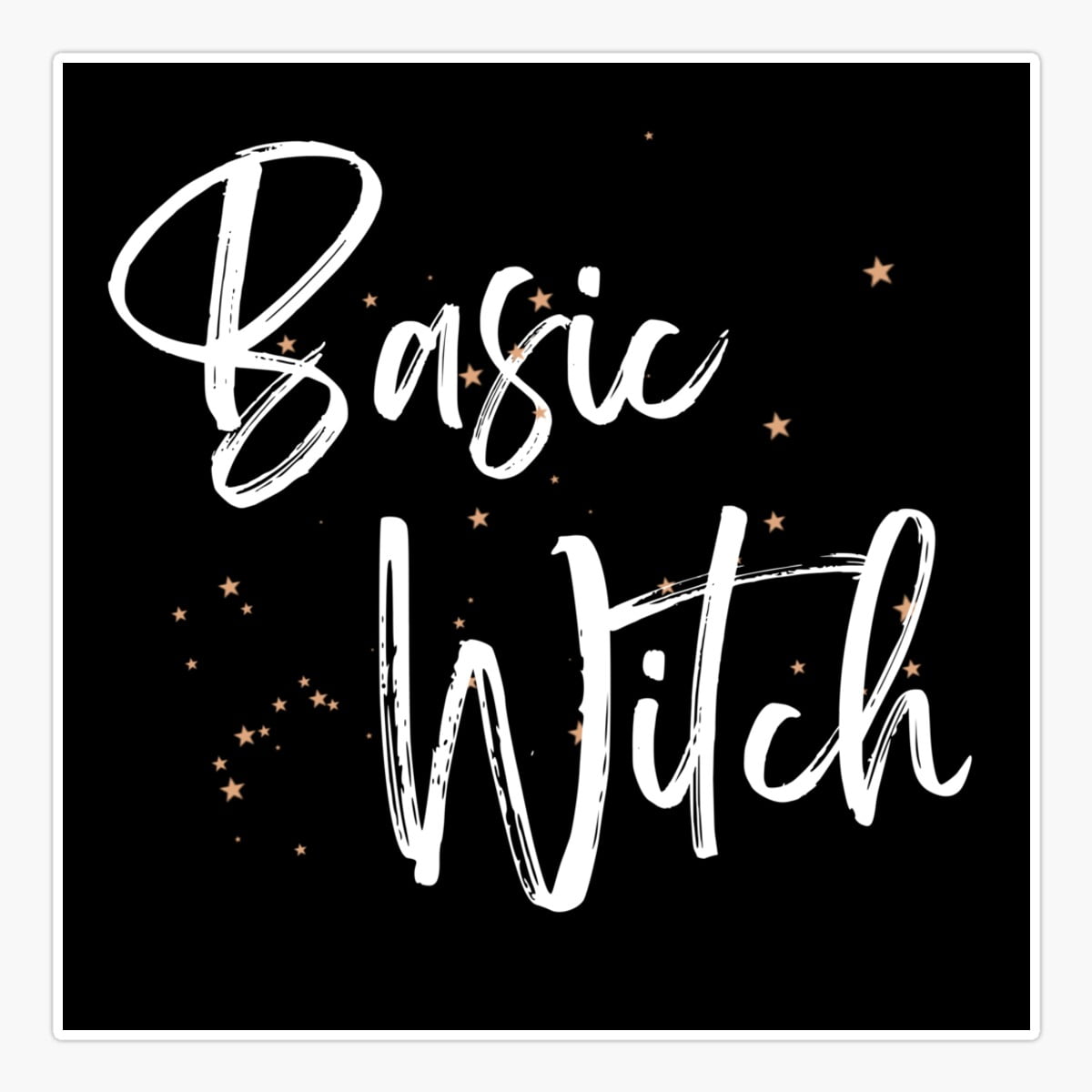Onim Basic Witch - Sparkle Design Sticker, Phone Decal Water Bottle ...
