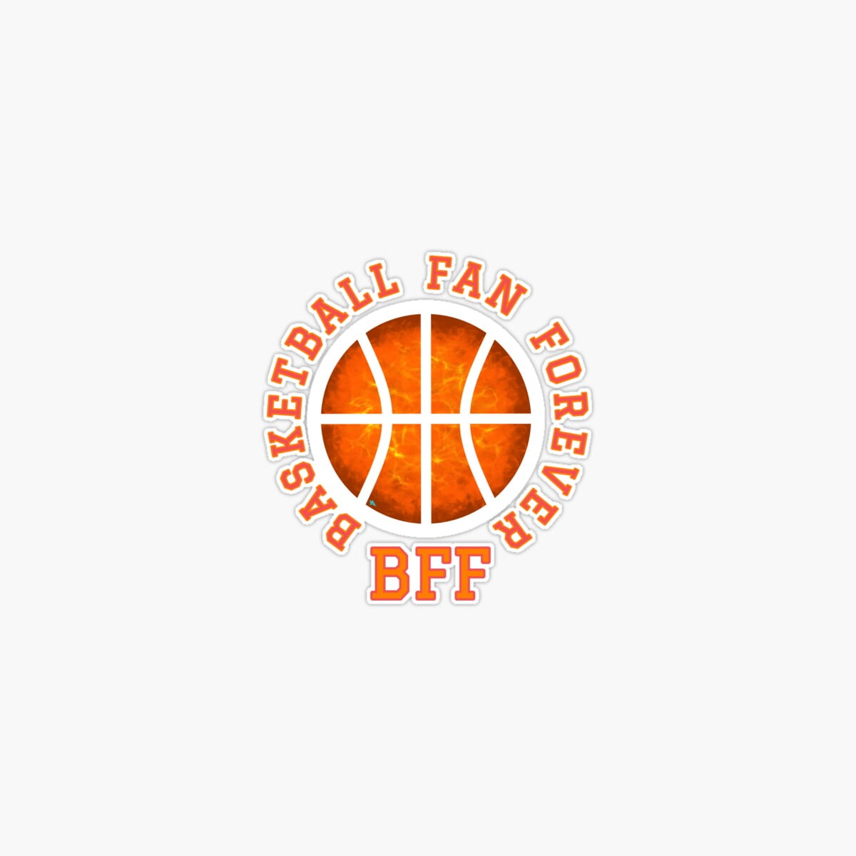 Onim Basketball Fan Bffs Sticker, Phone Decal Water Bottle Stickers Car ...