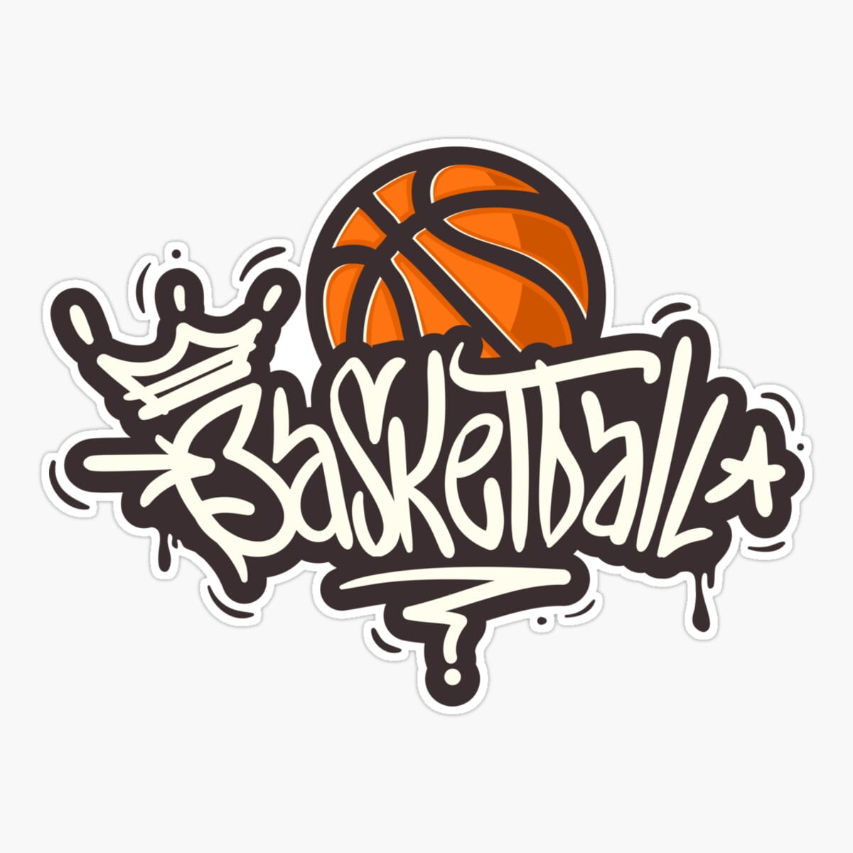 Onim Basketball Grafffiti Art Sticker, Phone Decal Water Bottle ...