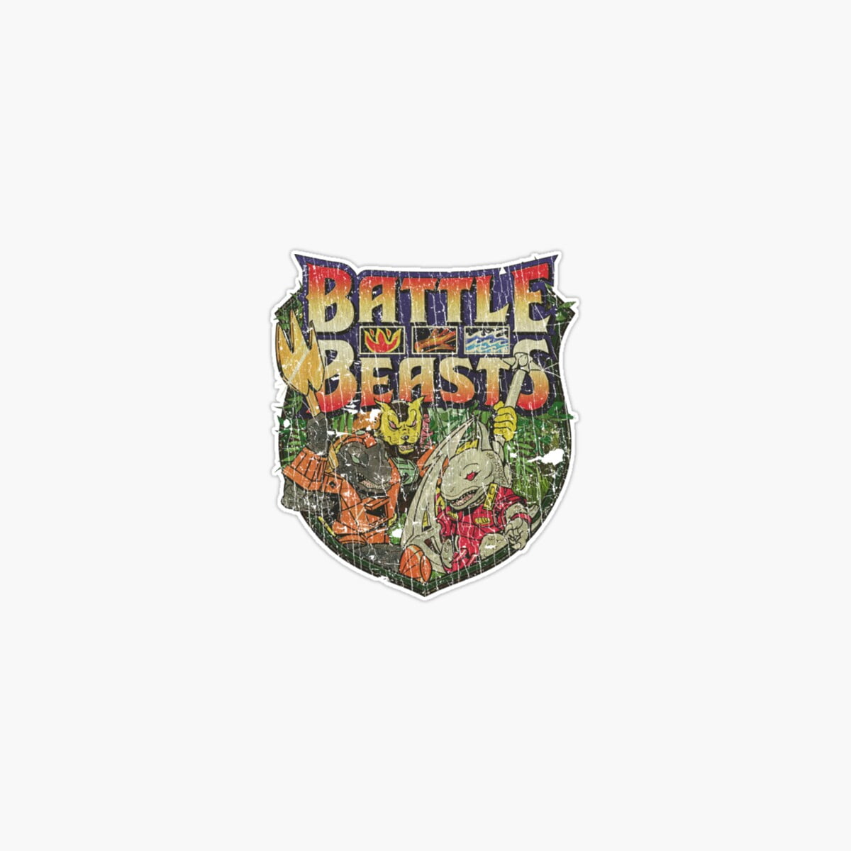 Onim Battle Beasts 1986 Sticker - Walmart.com