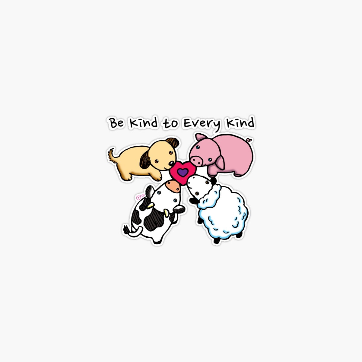 Onim Be Kind To Every Kind Sticker, Phone Decal Water Bottle Stickers ...
