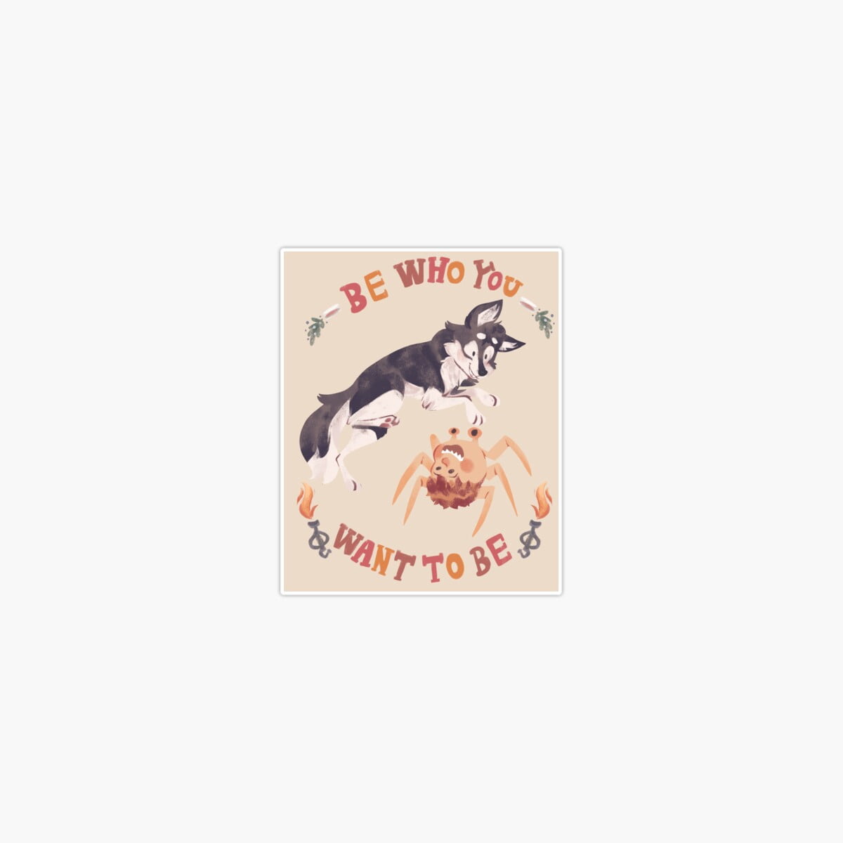 Onim Be Who You Want To Be Sticker, Phone Decal Water Bottle Stickers ...