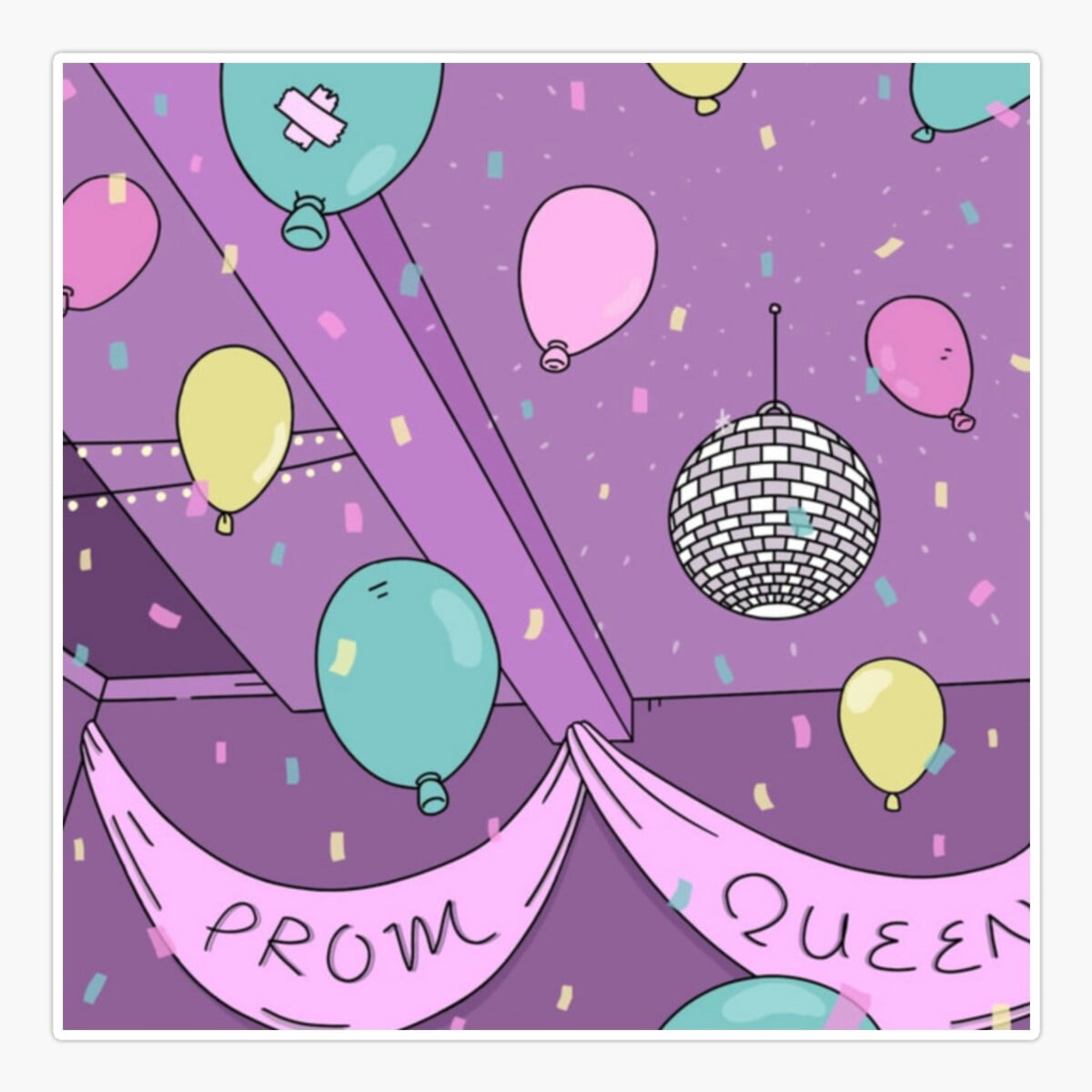 Onim Beach Bunny Prom Queen Ep Cover Sticker Sticker, Phone Decal Water ...