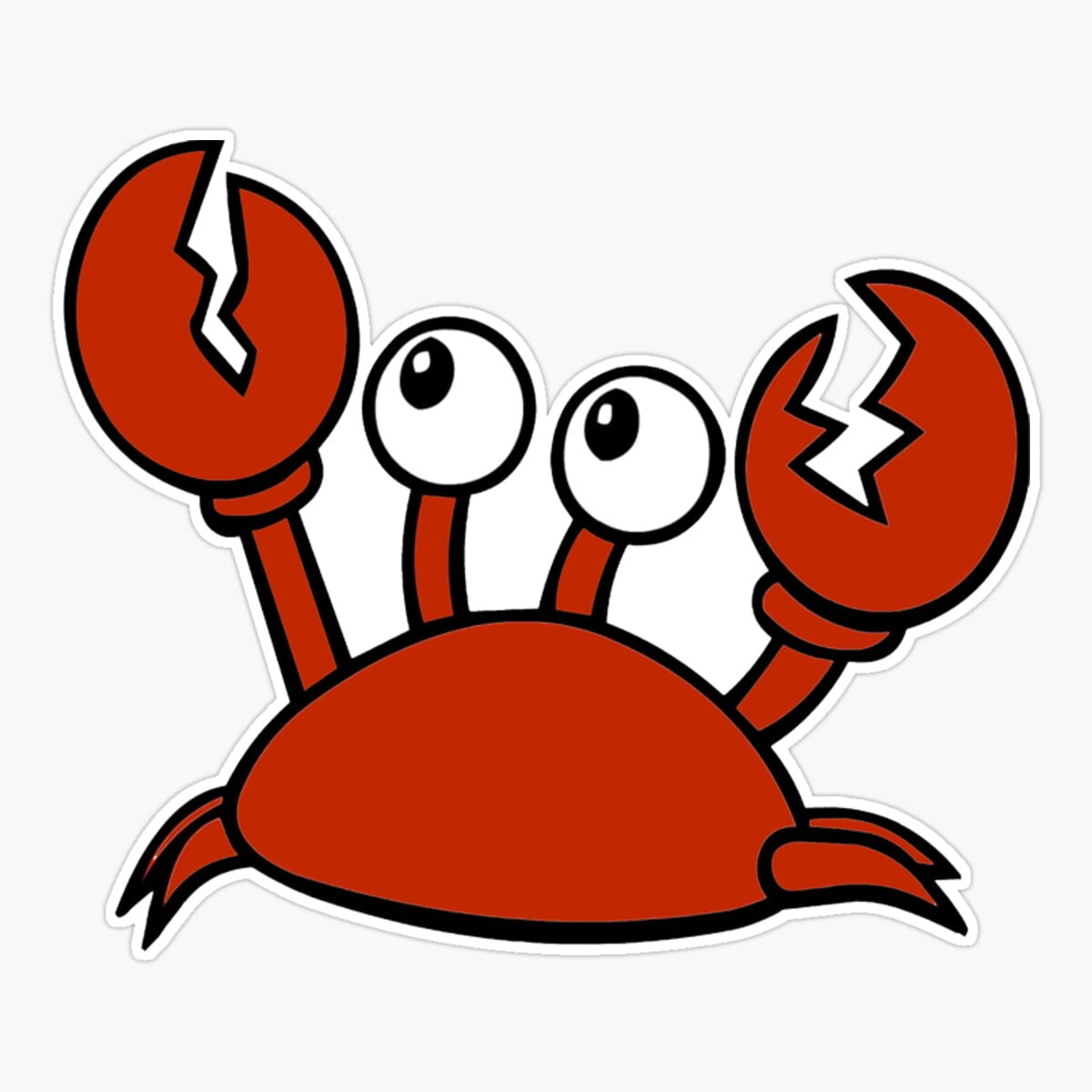 Onim Beach Crab Sticker, Phone Decal Water Bottle Stickers Car Decals ...