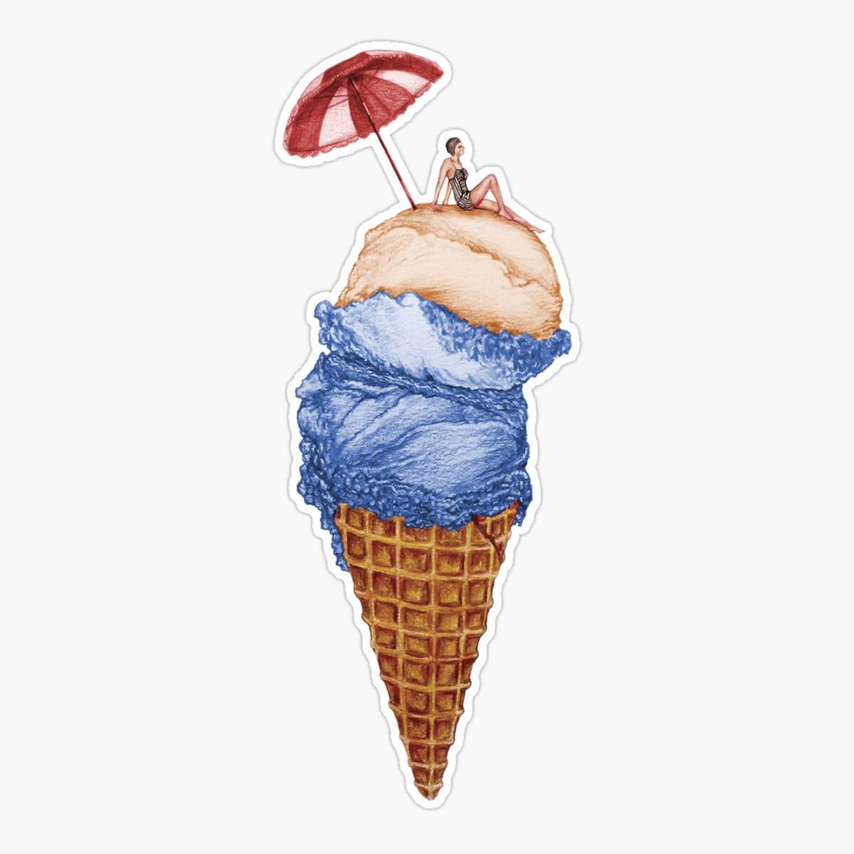 Onim Beach Flavor Sticker, Phone Decal Water Bottle Stickers Car Decals ...