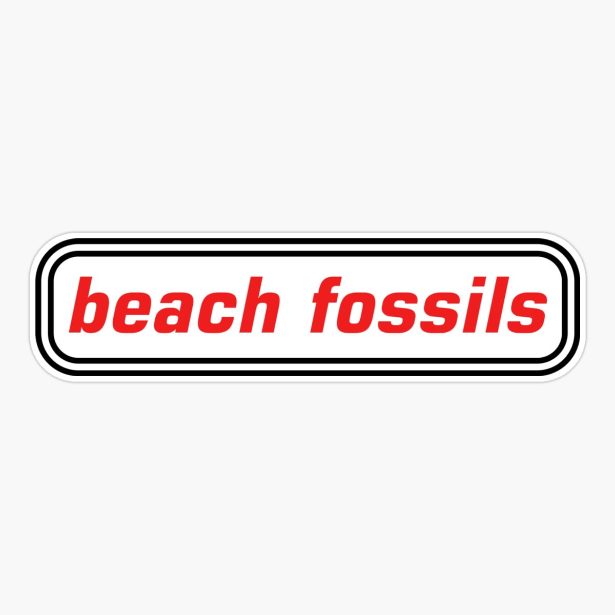 Onim Beach Fossils Logo - Essential Gift Sticker, Phone Decal Water ...