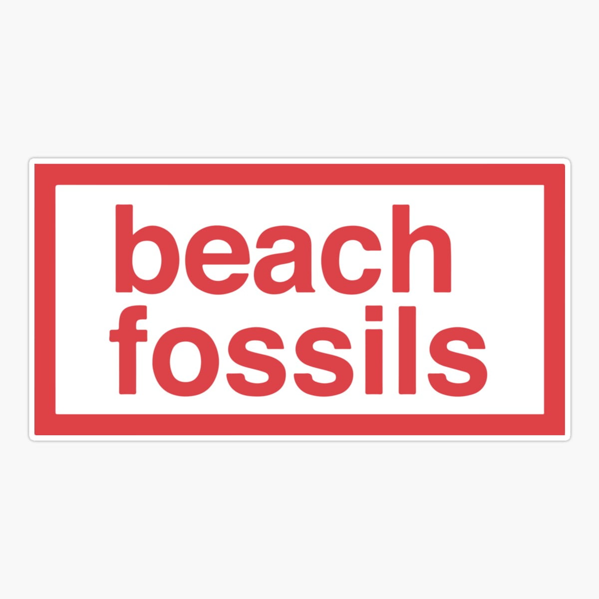 Onim Beach Fossils Sticker, Phone Decal Water Bottle Stickers Car ...