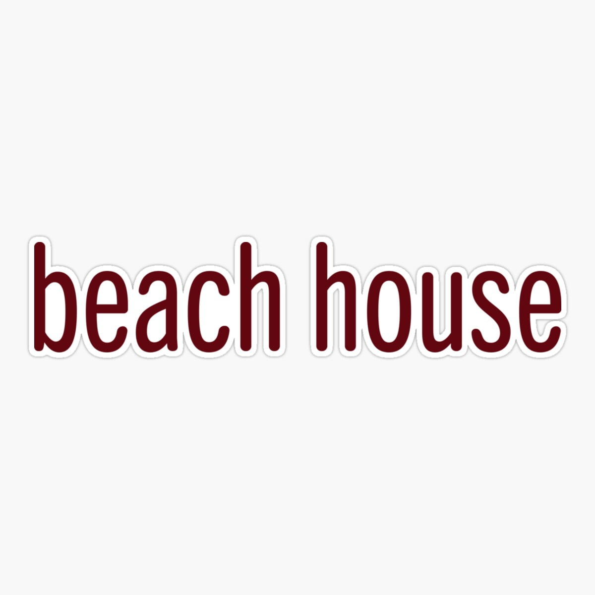 Onim Beach House Logo (Depression Cherry Type Font) Sticker, Phone ...