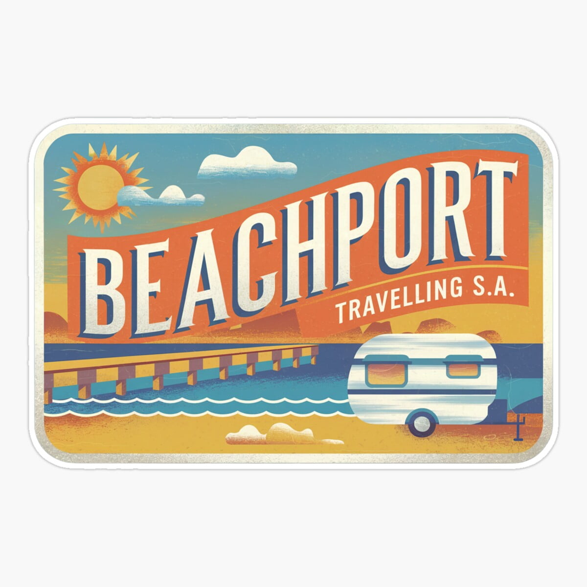 Onim Beachport Sa Sticker, Phone Decal Water Bottle Stickers Car Decals ...