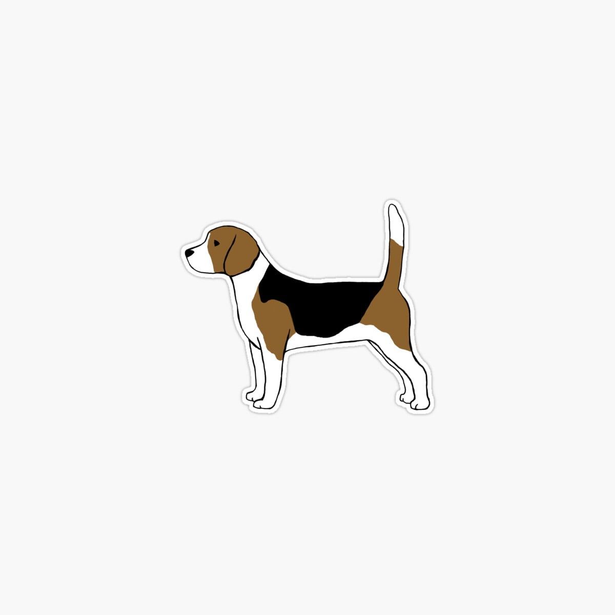 Onim Beagle Sticker - Walmart.com