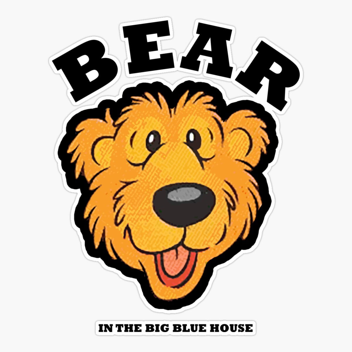 Onim Bear In The Big Blue House // 2 Sticker, Phone Decal Water Bottle ...