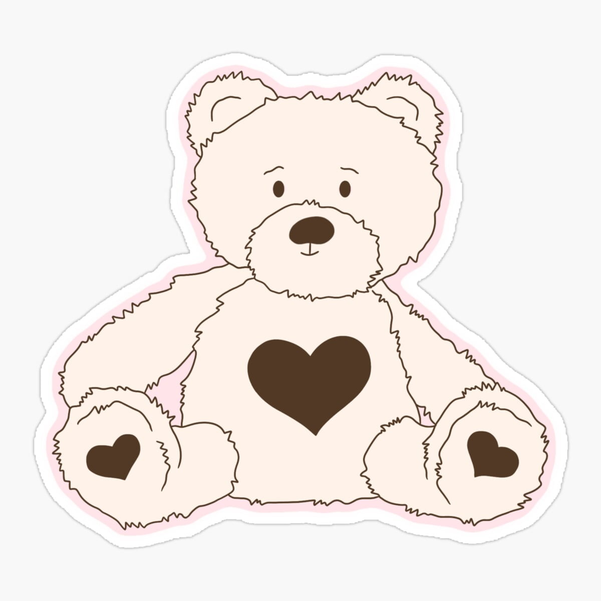 Onim Bear Stuffed Animal Sticker, Phone Decal Water Bottle Stickers Car ...