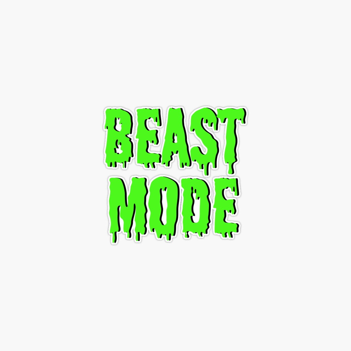 Onim Beast Mode Sticker, Phone Decal Water Bottle Stickers Car Decals ...