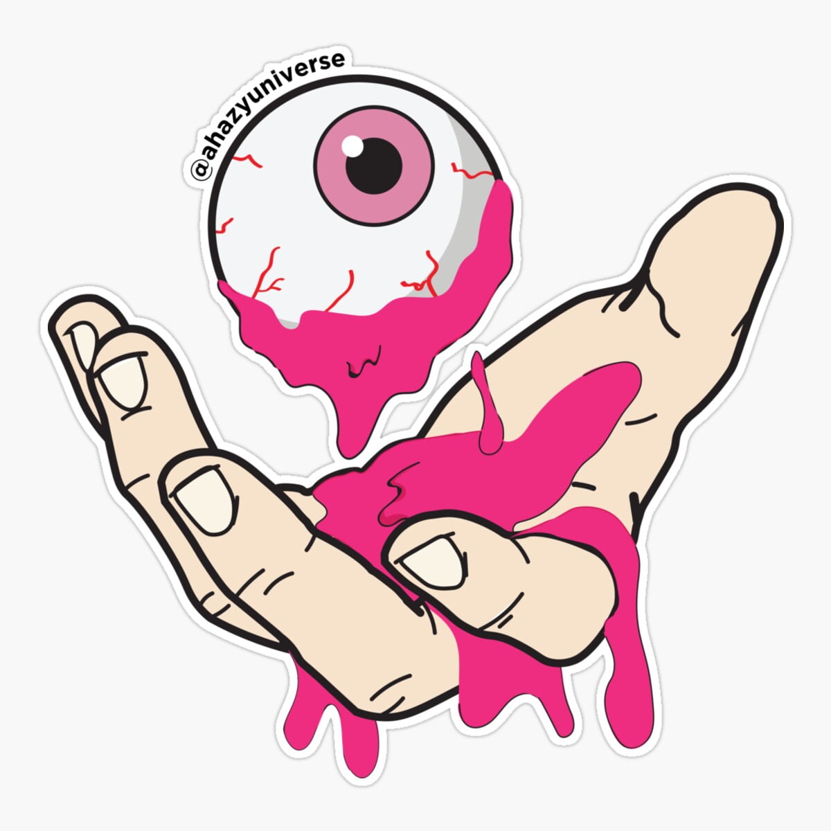 Onim Beauty Is In The Eye Of The Beholder Sticker, Phone Decal Water ...