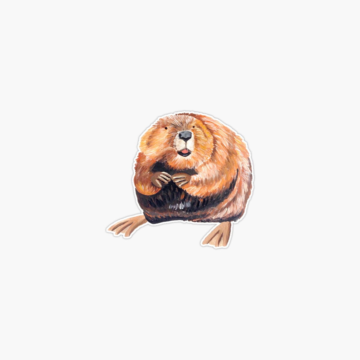 Onim Beaver Sticker, Phone Decal Water Bottle Stickers Car Decals ...