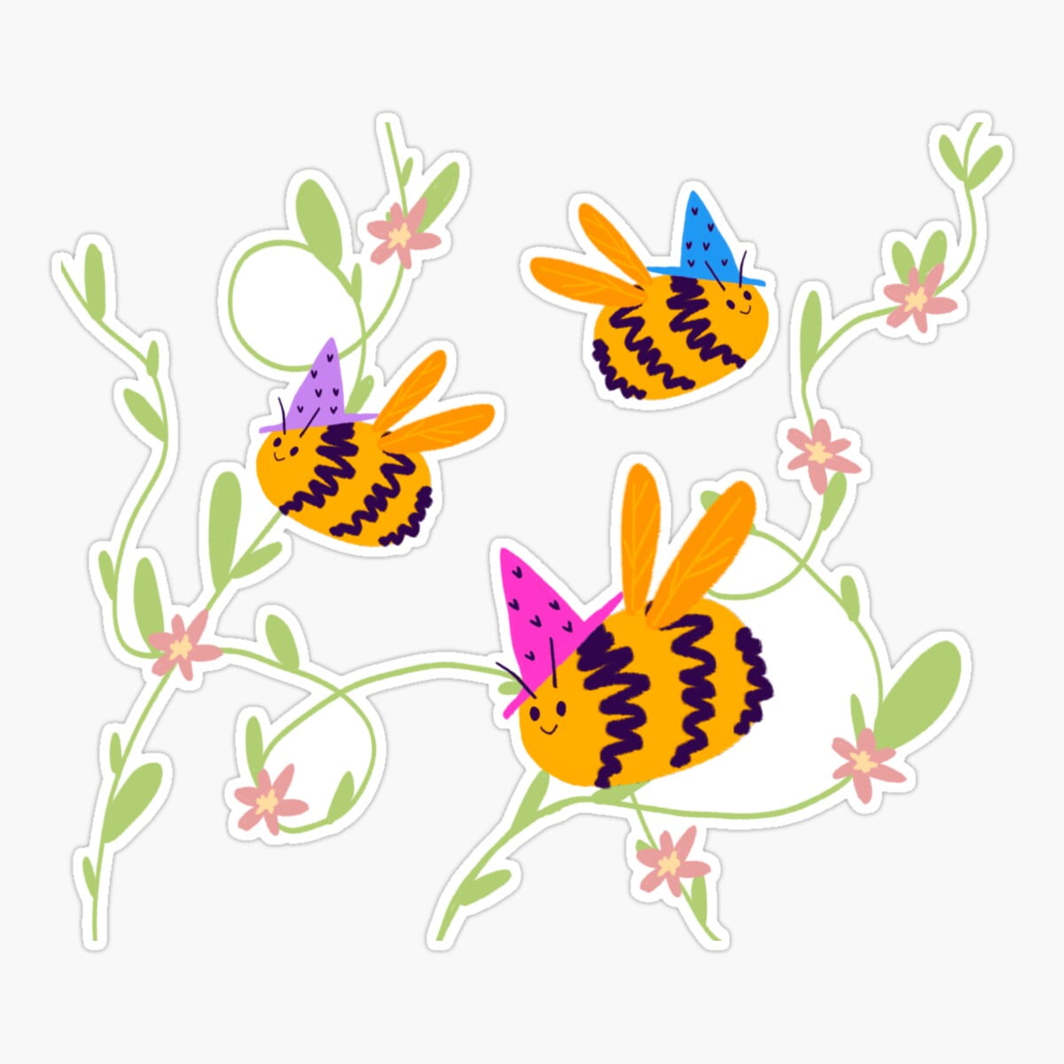 Onim Bee Coven Sticker, Phone Decal Water Bottle Stickers Car Decals ...