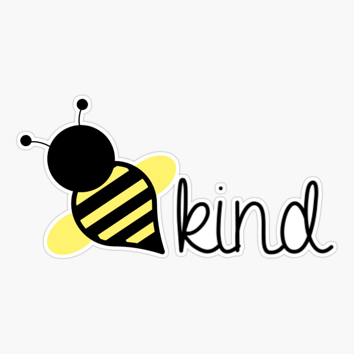 Onim Bee Kind Sticker, Phone Decal Water Bottle Stickers Car Decals ...