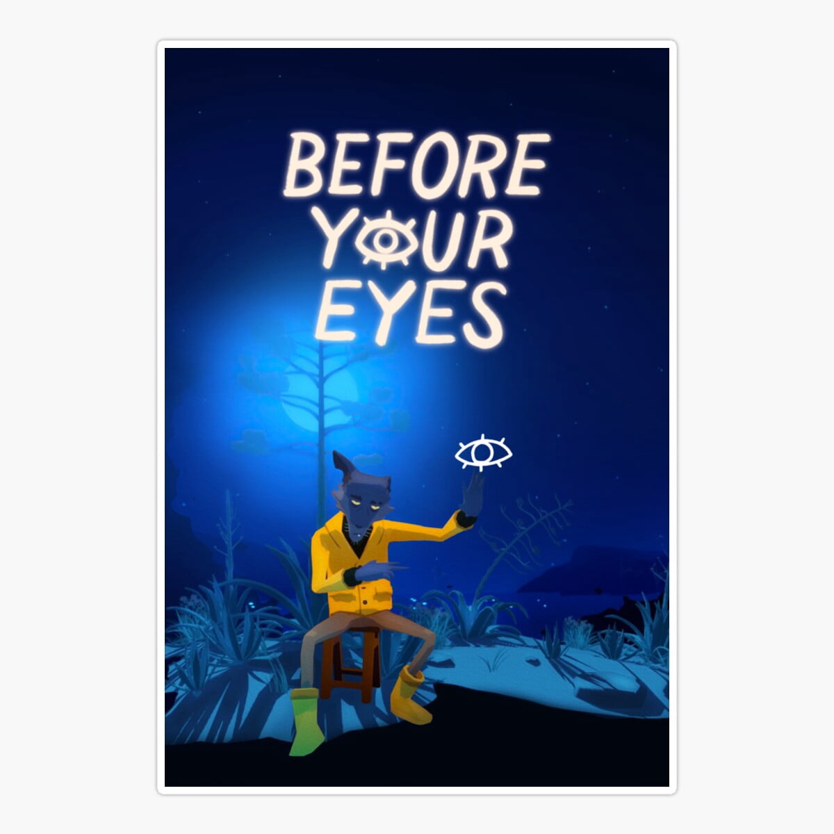 Onim Before Your Eyes (Game) Sticker, Phone Decal Water Bottle Stickers ...