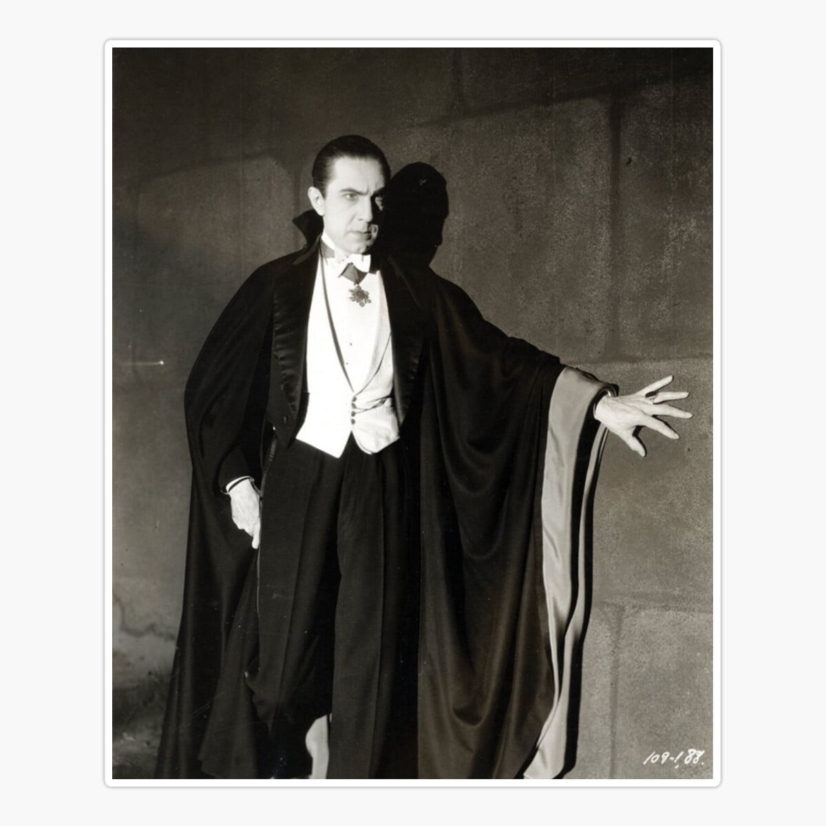 Onim Bela Lugosi As Dracula Sticker, Phone Decal Water Bottle Stickers ...