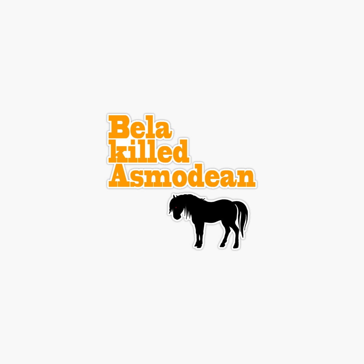 Onim Bella Killed Asmodean - Light Sticker, Phone Decal Water Bottle ...