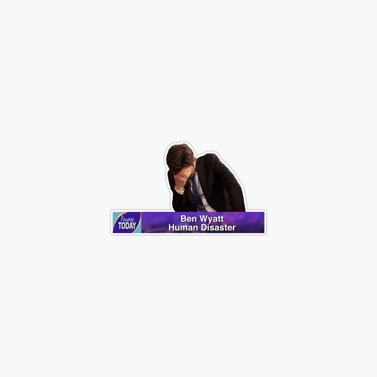 Onim Ben Wyatt - Human Disaster Sticker Sticker - Walmart.com
