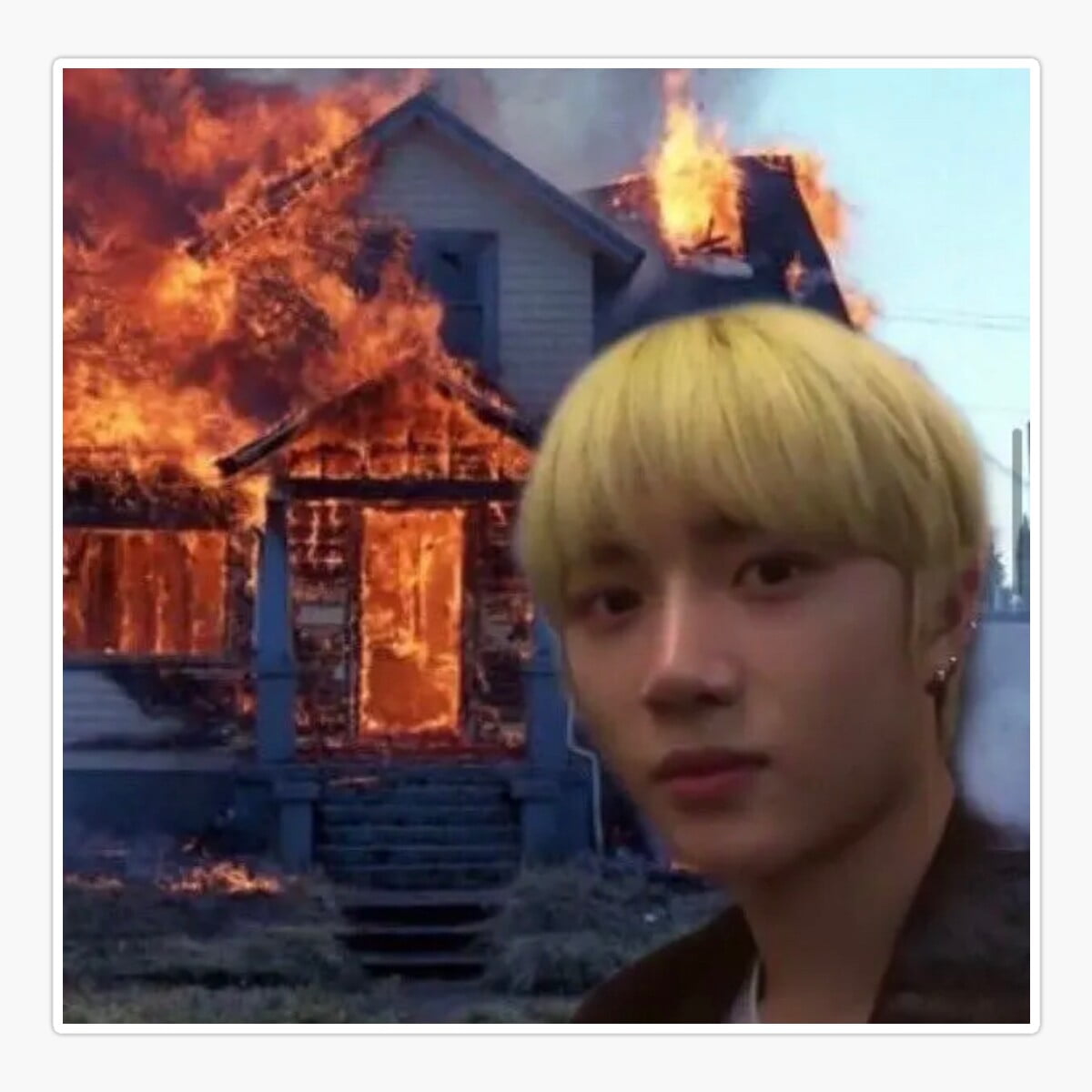 Onim Beomgyu Meme Txt Sticker, Phone Decal Water Bottle Stickers Car ...