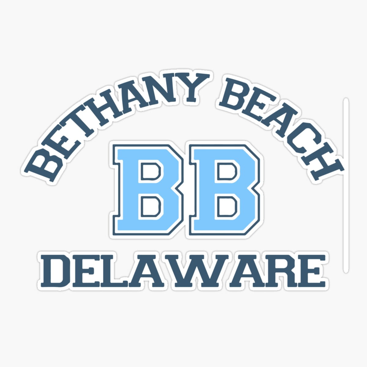 Onim Bethany Beach - Delaware. Sticker, Phone Decal Water Bottle ...