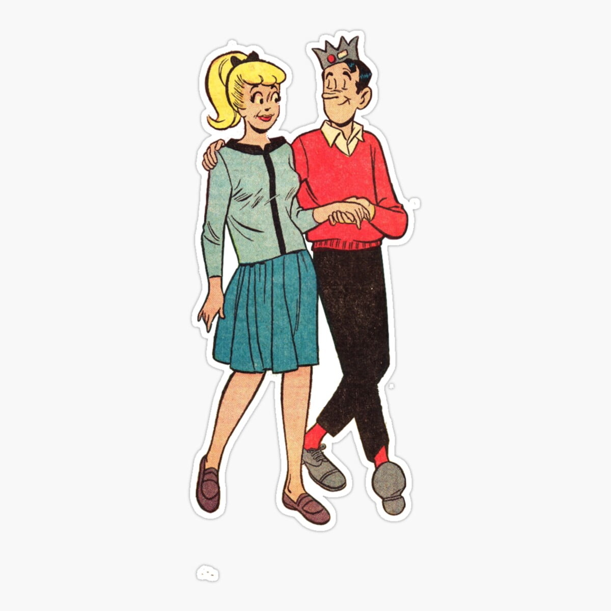 Onim Betty And Jughead - Bughead - Original Comic Sticker, Phone Decal ...