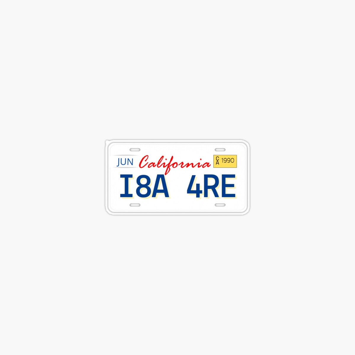 Onim Beverly Hills Inspired California License Plate Sticker - Walmart.com