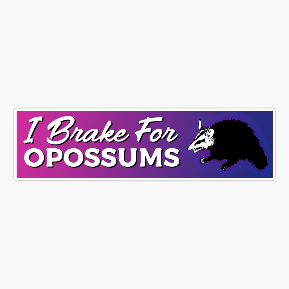 Onim Bi Pride & Opossums Sticker, Phone Decal Water Bottle Stickers Car ...