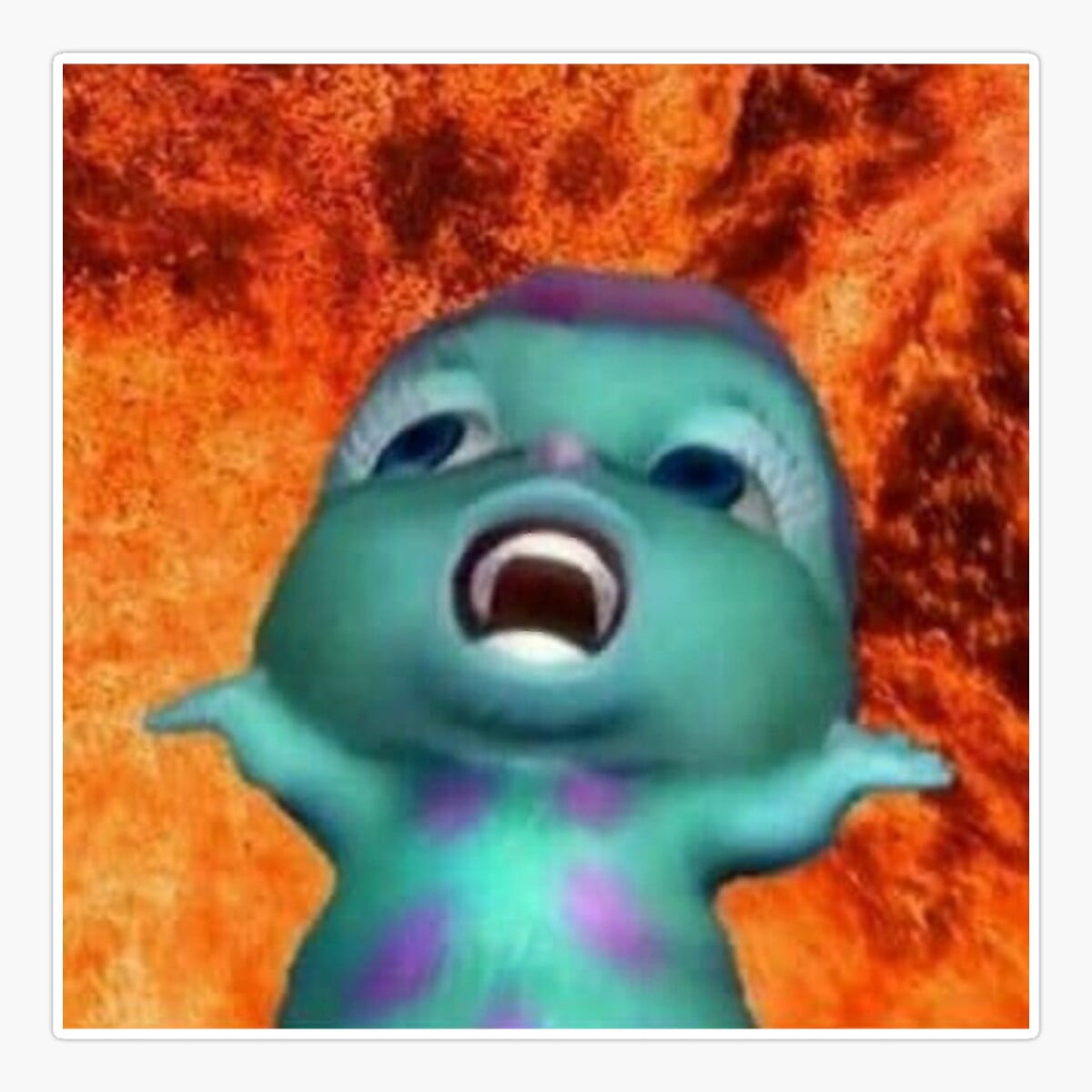 Onim Bibble Meme Art Poster Retro Sticker, Phone Decal Water Bottle ...