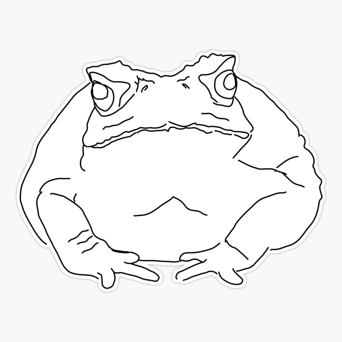 Onim Big Boy Toad Sticker, Phone Decal Water Bottle Stickers Car Decals ...
