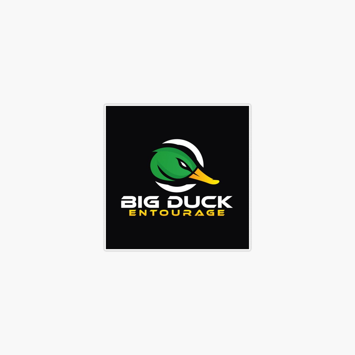 Onim Big Duck Entourage Alternate Logo Sticker, Phone Decal Water ...