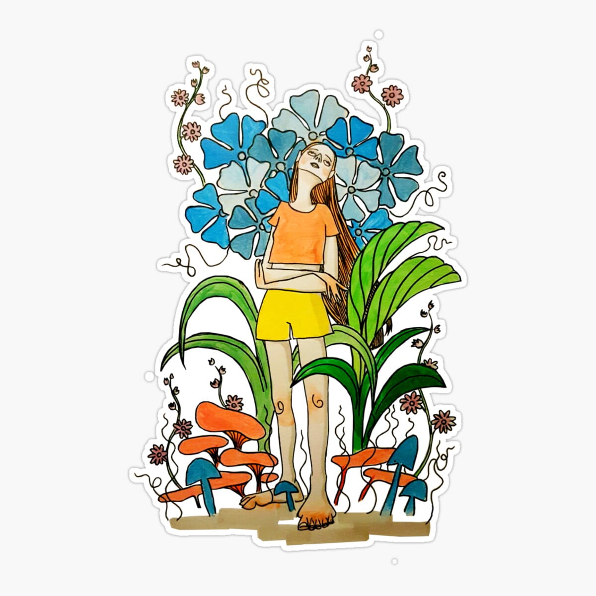 Onim Big Feet Sticker, Phone Decal Water Bottle Stickers Car Decals ...