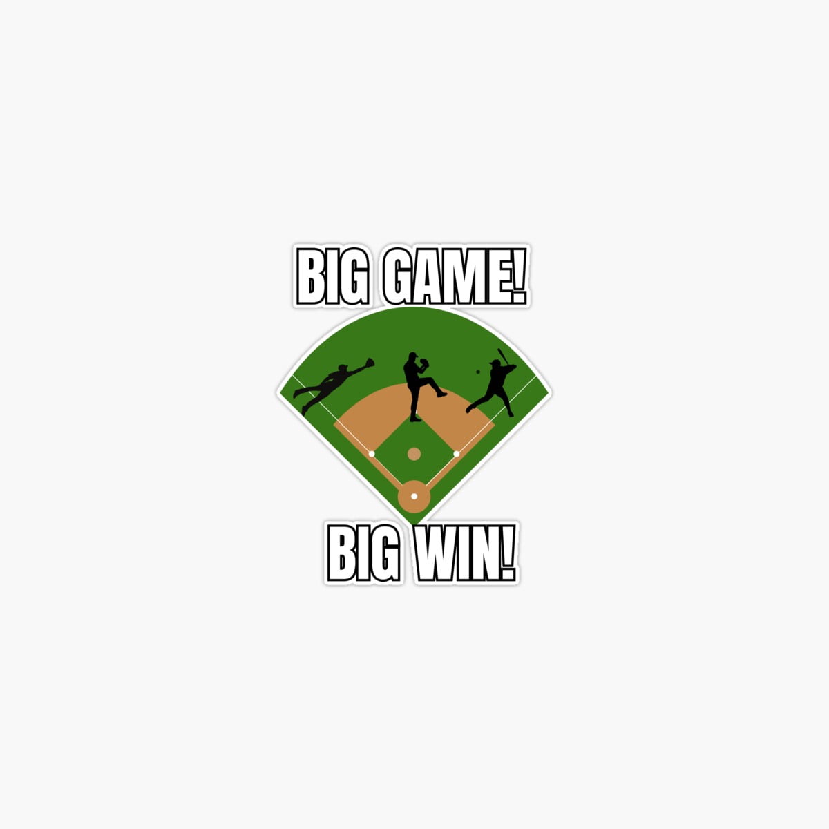 Onim Big Game, Big Win-Baseball Sticker, Phone Decal Water Bottle ...