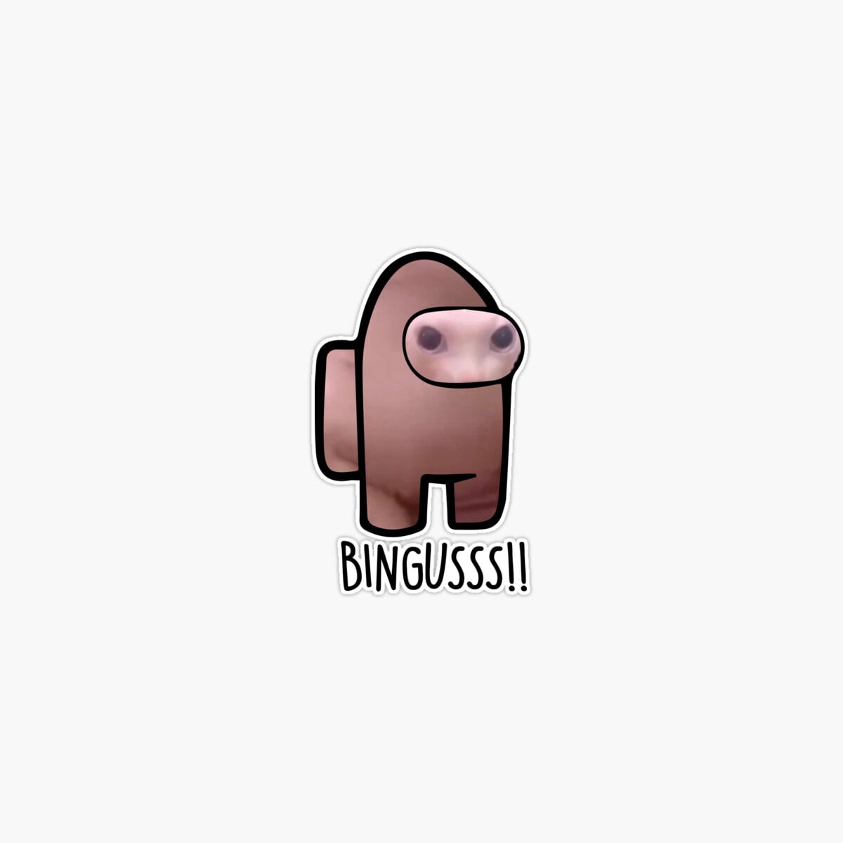 Onim Bingus Meme Sticker, Phone Decal Water Bottle Stickers Car Decals ...