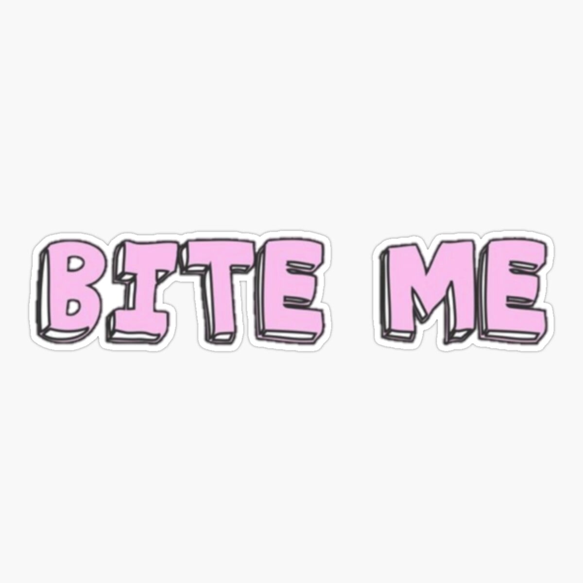 Onim Bite Me Sticker, Phone Decal Water Bottle Stickers Car Decals ...