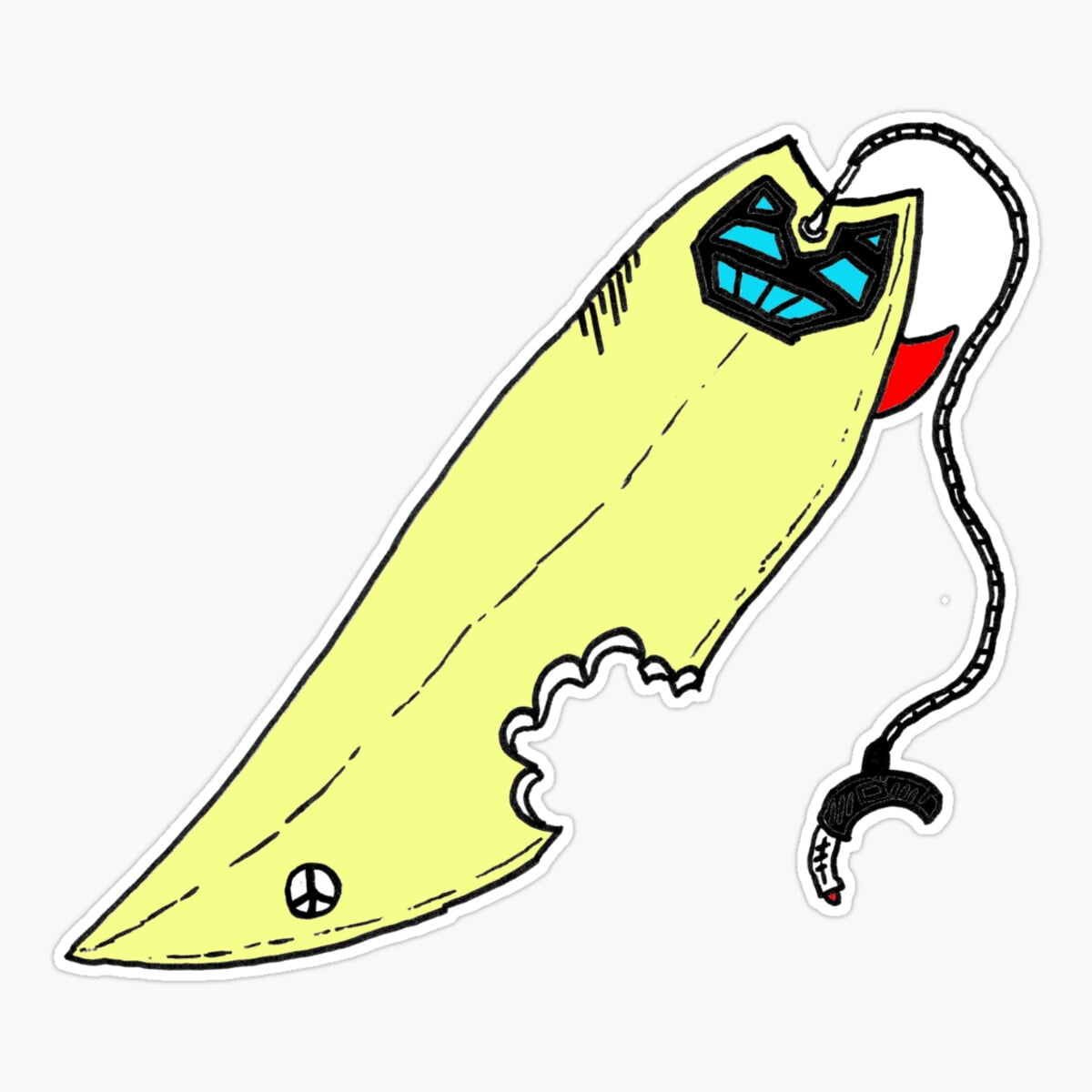 Onim Bitten Board Sticker, Phone Decal Water Bottle Stickers Car Decals ...