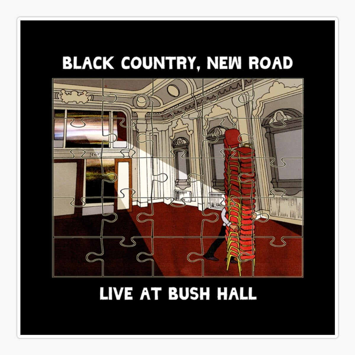 Onim Black Country, New Road - Live At Bush Hall Album Cover Sticker ...