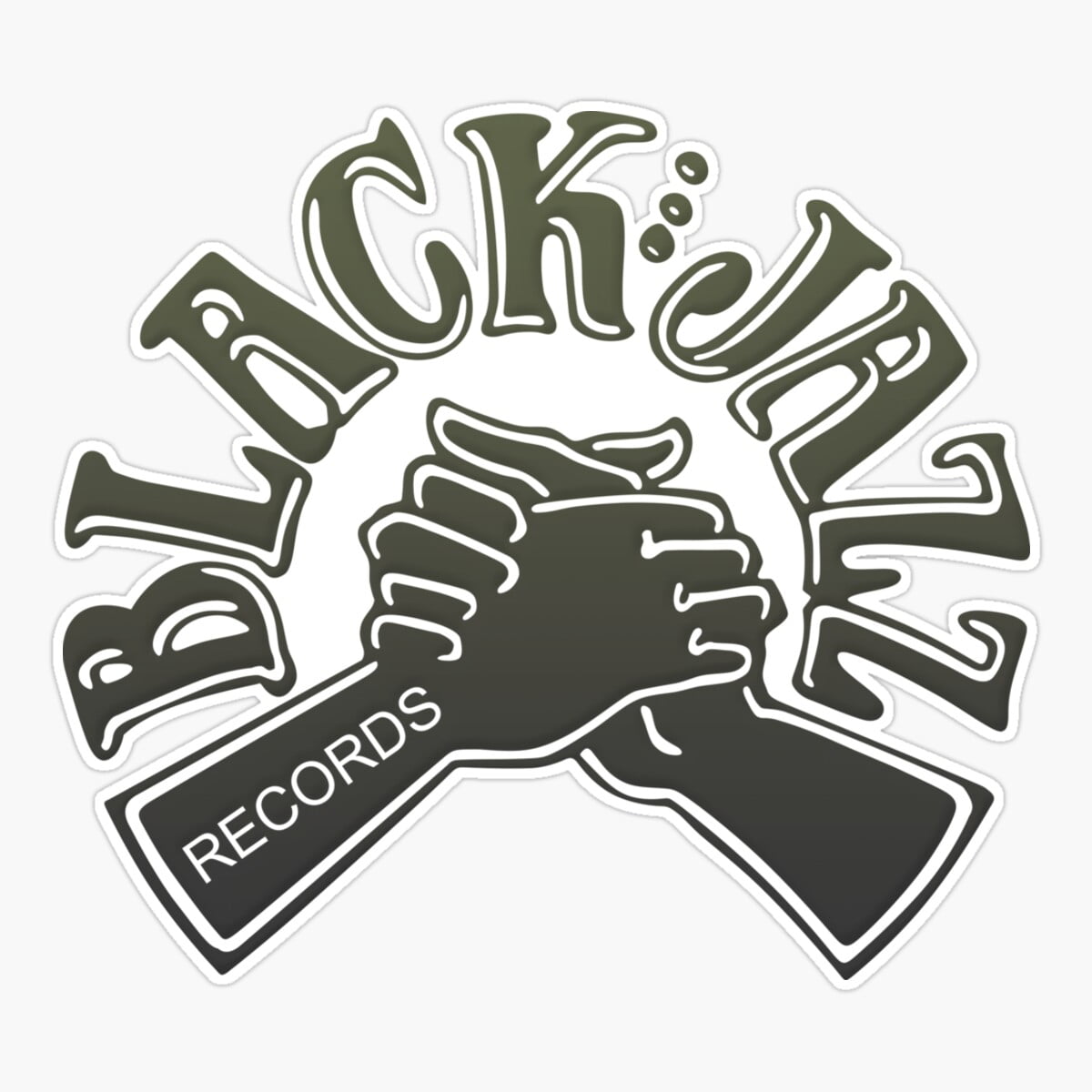 Onim Black Jazz Records Sticker, Phone Decal Water Bottle Stickers Car ...