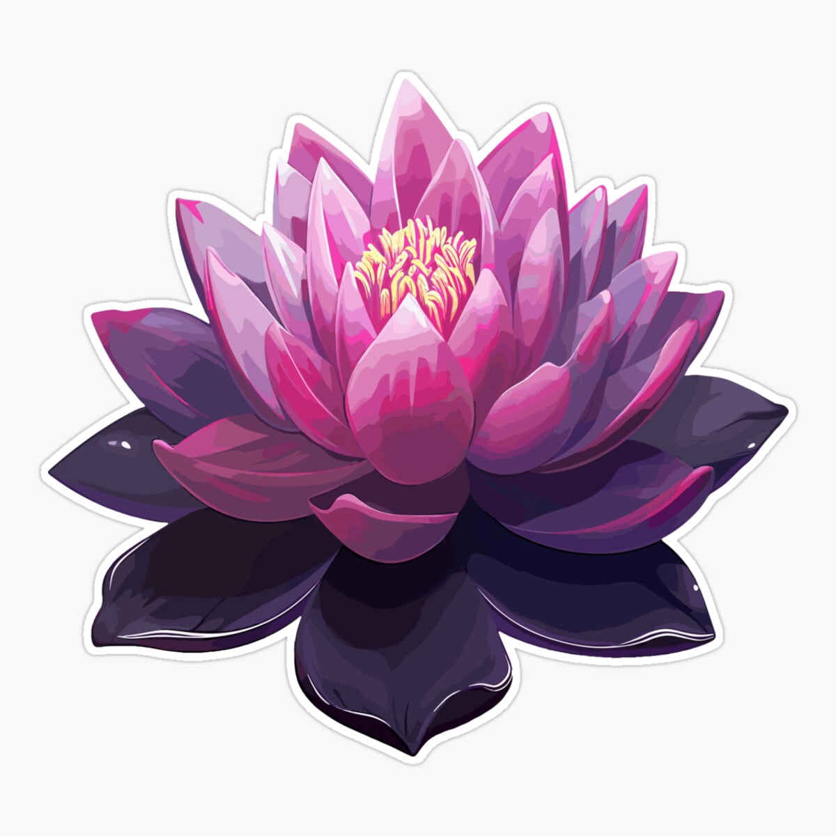 Onim Black Lotus Mtg Watercolor Art Sticker, Phone Decal Water Bottle ...