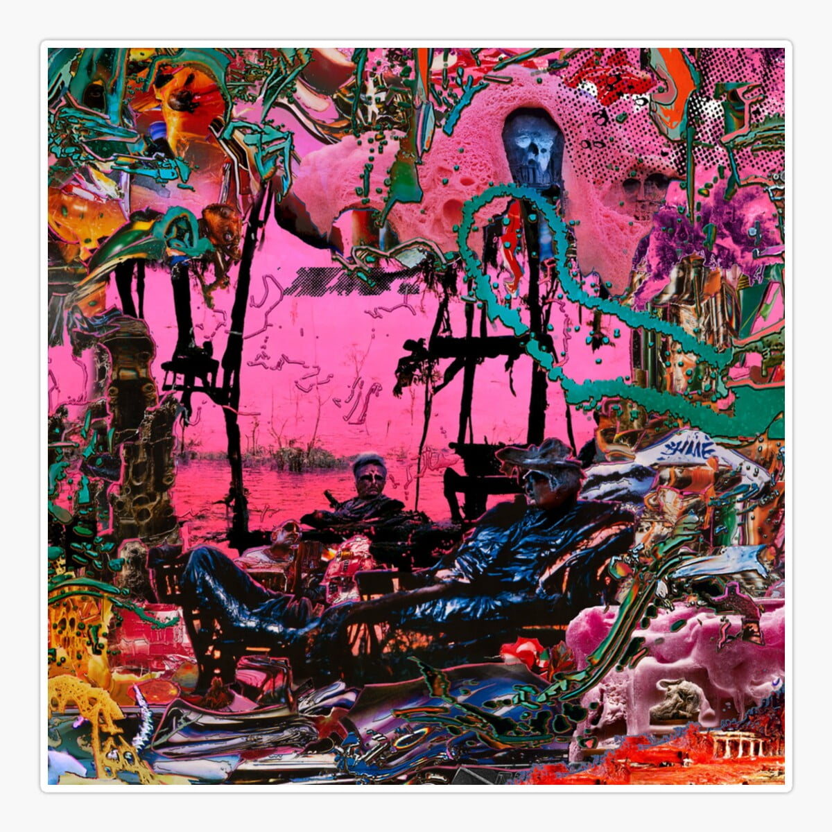 Onim Black Midi Hellfire Cover Sticker, Phone Decal Water Bottle ...