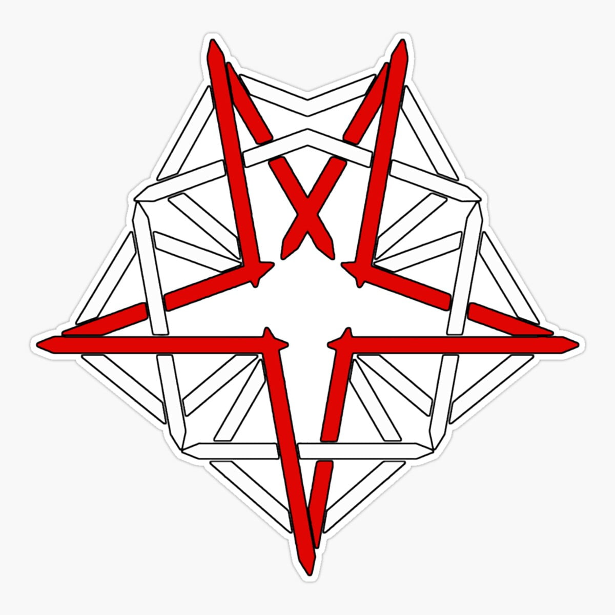 Onim Black Of Best American Rock Band Sticker, Phone Decal Water Bottle ...