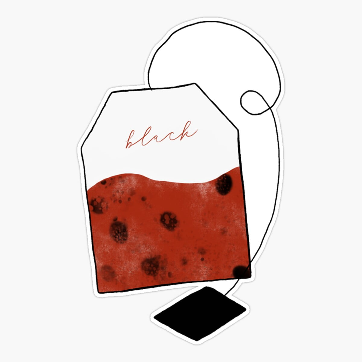 Onim Black Tea Sticker, Phone Decal Water Bottle Stickers Car Decals ...