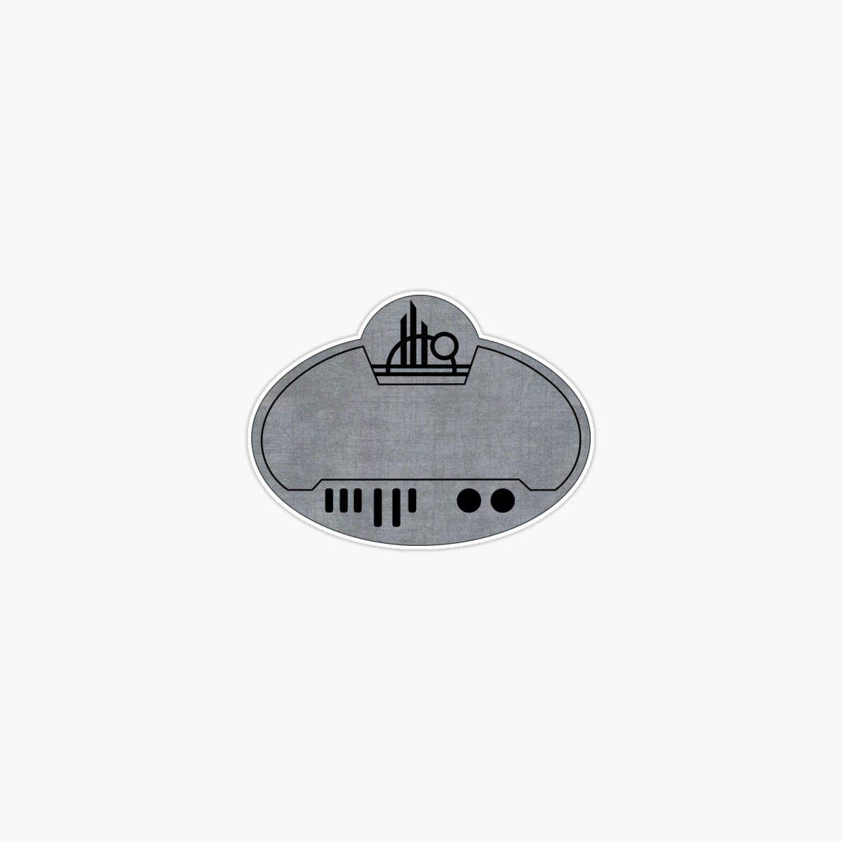 Onim Blank Galaxy'S Edge Cast Member Name Tag Sticker, Phone Decal ...